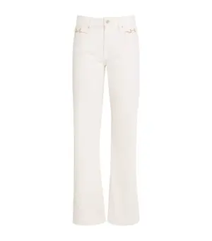 Paige Leenah Wide-leg Jeans - White