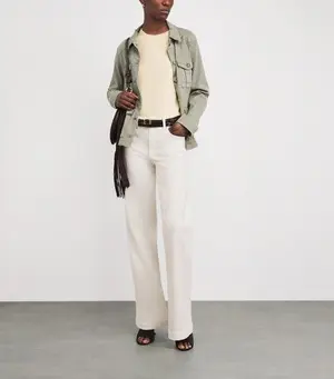 Paige Leenah Wide-leg Jeans - White