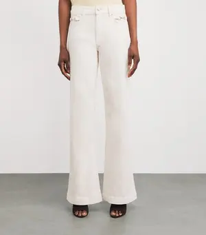 Paige Leenah Wide-leg Jeans - White