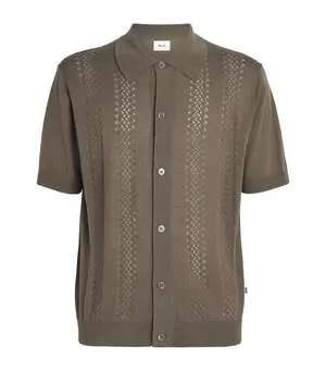 NN.07 Wool-blend Knitted Polo Shirt