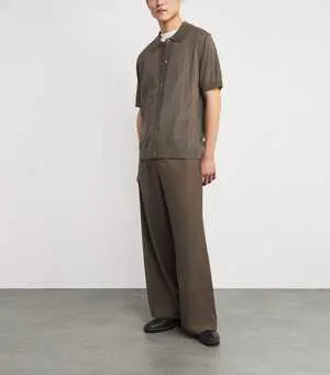 NN.07 Wool-blend Knitted Polo Shirt