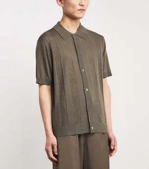 NN.07 Wool-blend Knitted Polo Shirt