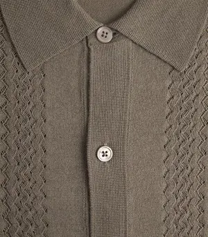 NN.07 Wool-blend Knitted Polo Shirt
