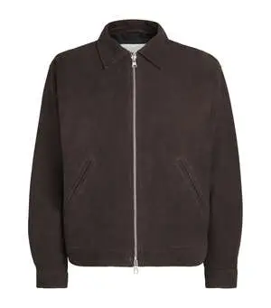 NN.07 Nn07 Goat Suede Petrus Jacket - Brown