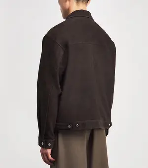 NN.07 Nn07 Goat Suede Petrus Jacket - Brown
