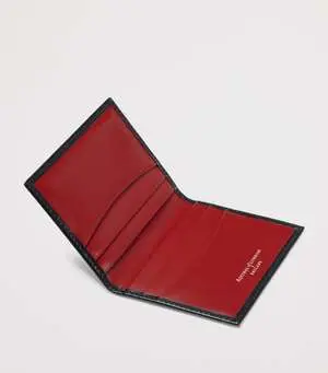 ASPINAL OF LONDON Leather Double Fold Card Holder