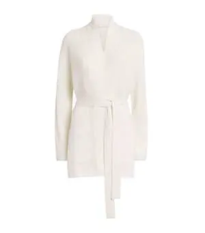 Falke Cotton-linen Blend Tie Cardigan
