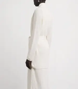 Falke Cotton-linen Blend Tie Cardigan