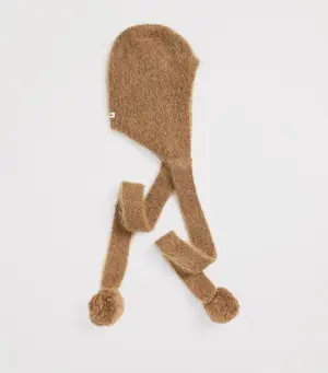 Acne Studios Mohair-wool Earflap Beanie - Brown