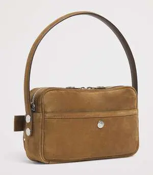 Acne Studios Camero Suede Shoulder Bag - Brown