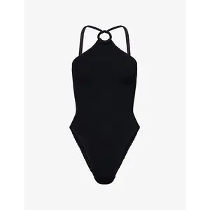 Hunza G Jasmine Halterneck Swimsuit - Black
