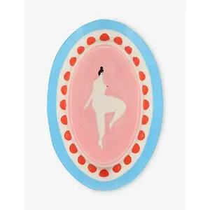 LAETITIA ROUGET Femme Medium Stoneware Oval Plate - Multi