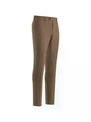 BOSS Button Trousers - Brown