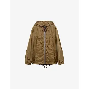 Prada Re-nylon Lightweight Hooded Raincoat - Neutral