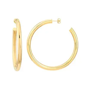 FANTASIA BY DESERIO Large Tube Hoop Earrings