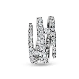 FANTASIA BY DESERIO Swirl Eternity Ring - White Gold