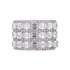 FANTASIA BY DESERIO Eternity Band With Simulated Stones