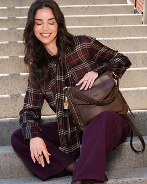 AIMEE All For Love Convertible Shoulder Bag - Fudge
