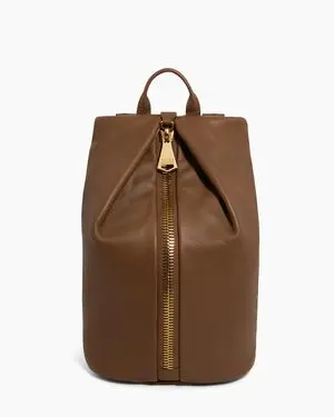 AIMEE Tamitha Suede And Leather Backpack - Coffee