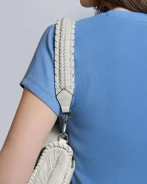 AIMEE Braided Bag Strap - Chalk