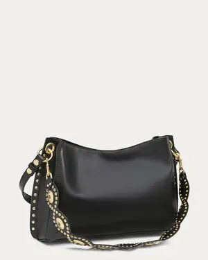 AIMEE Roma Double Entry Shoulder Bag - Black