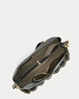 AIMEE Roma Double Entry Shoulder Bag - Black