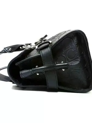 FERRAGAMO 2000s Gancini-pattern Shoulder Bag