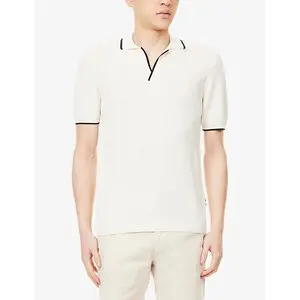 Orlebar Brown Horton Stripe-trim Wool Polo Shirt