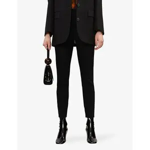 Whistles Tapered Mid-rise Stretch-twill Trousers