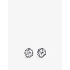 CARAT* LONDON Gwen Round Stud Earrings - Silver