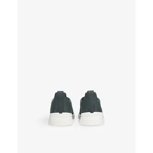 Zegna X3 Triple Stitch Woven Low-top Trainers - Blue/dark