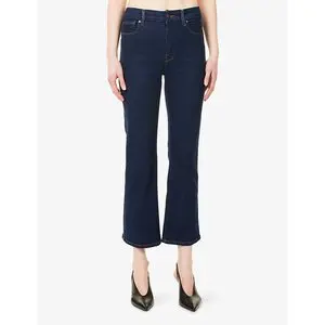 Good American Cropped Boot-cut Denim Jeans