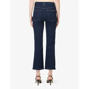 Good American Cropped Boot-cut Denim Jeans
