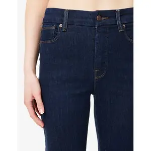 Good American Cropped Boot-cut Denim Jeans