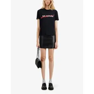 The Kooples Logo Print Cotton Jersey T-shirt - Bla01