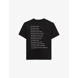 The Kooples Logo Print Cotton Jersey T-shirt - Bla01