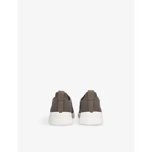Zegna Triple Stitch Woven Low-top Trainers - Grey/dark
