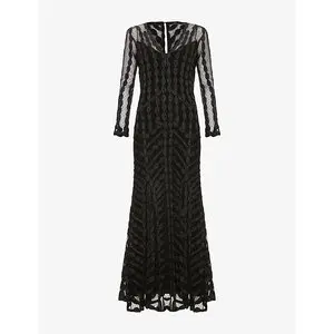 PHASE EIGHT Tapework Mesh Maxi Dress