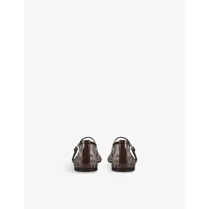 Steve Madden Leopard-print Mesh Mary Jane Flats
