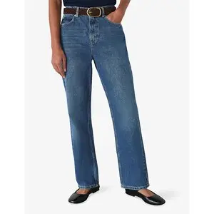 Whistles Column-leg High-rise Denim Jeans