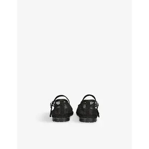 FLABELUS Isabella Mesh Ballet Flats - Black