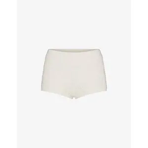 SKIMS Cable-knit Mid-rise Shorts
