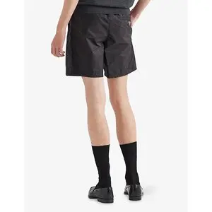 Prada Triangle-logo Re-nylon Swim Trunks - Black