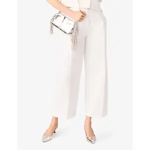 Maje Balloon-leg Cropped Woven Trousers