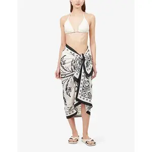 4TH & RECKLESS Divina Graphic-pattern Woven Sarong