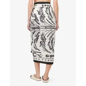 4TH & RECKLESS Divina Graphic-pattern Woven Sarong