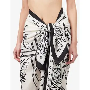 4TH & RECKLESS Divina Graphic-pattern Woven Sarong