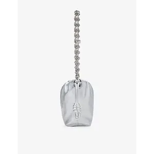 Loewe Flamenco Metallic Mini Clutch - Silver
