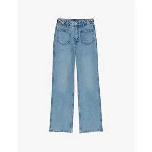 Maje Frill Jeans For Women