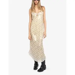 Zadig&Voltaire Sequin-print Woven Maxi Dress